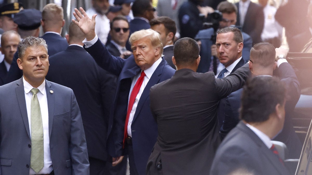 Donald Trump Surrenders in New York for Arraignment on 34 Charges of ...