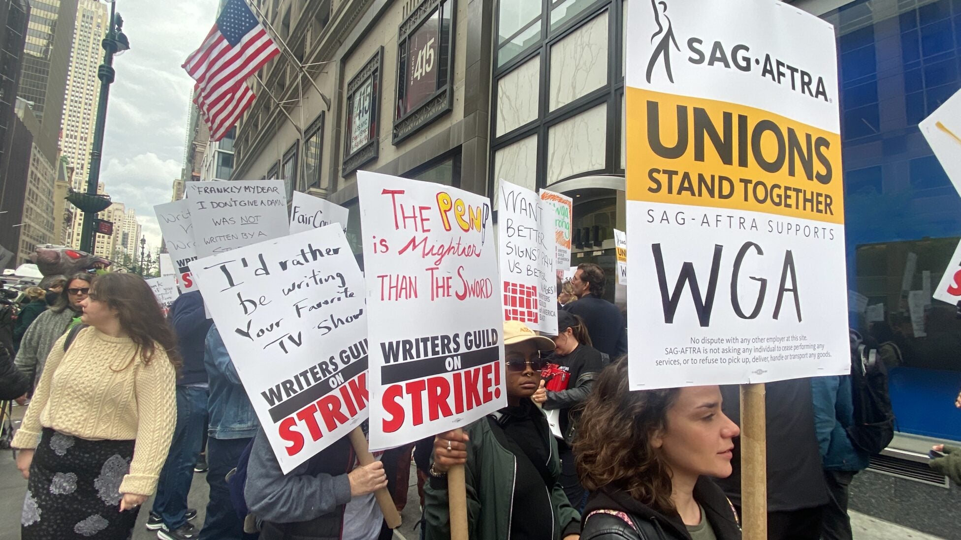 Best WGA Strike Signs: Fair Contract or We Spoil Succession
