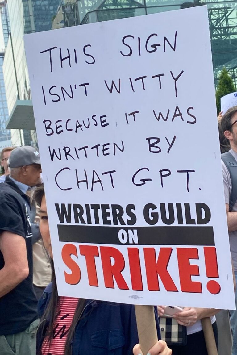 Most Witty Signs From Hollywood WGA Writers Strike