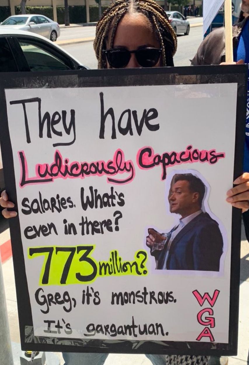 Most Witty Signs From Hollywood WGA Writers Strike Most Witty Signs From Hollywood WGA Writers Strike