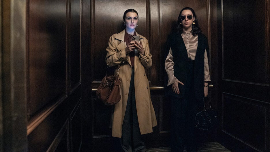 Rachel Weisz and Her Stand-In Talk Filming Dead Ringers