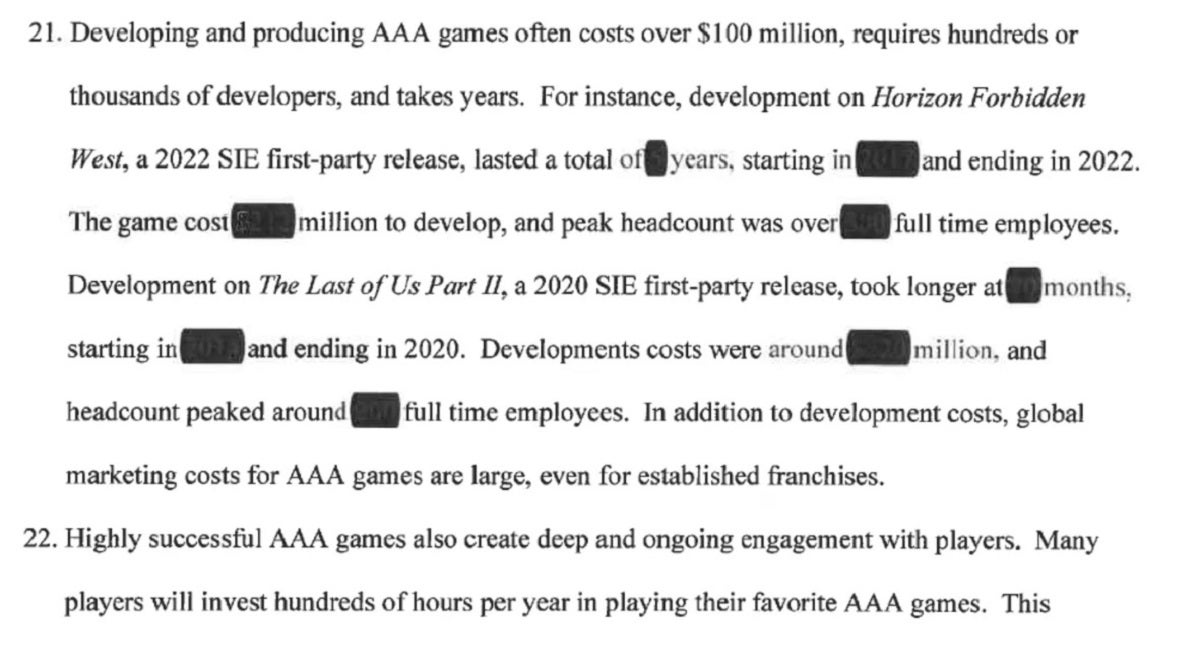 Sony Court Documents Reveal PlayStation Game Budgets That Exceed $200 ...