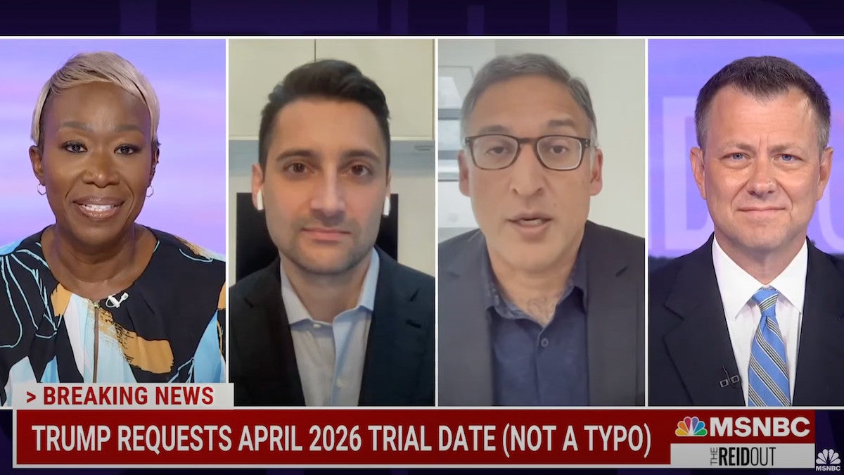 Trump's Effort to Push Jan. 6 Trial Date Indicates Guilt, Says MSNBC