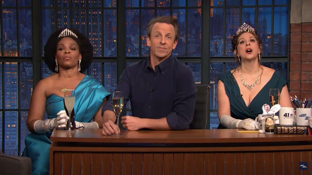 Seth Meyers’ Writers Force Him to Say Inappropriate Punchlines