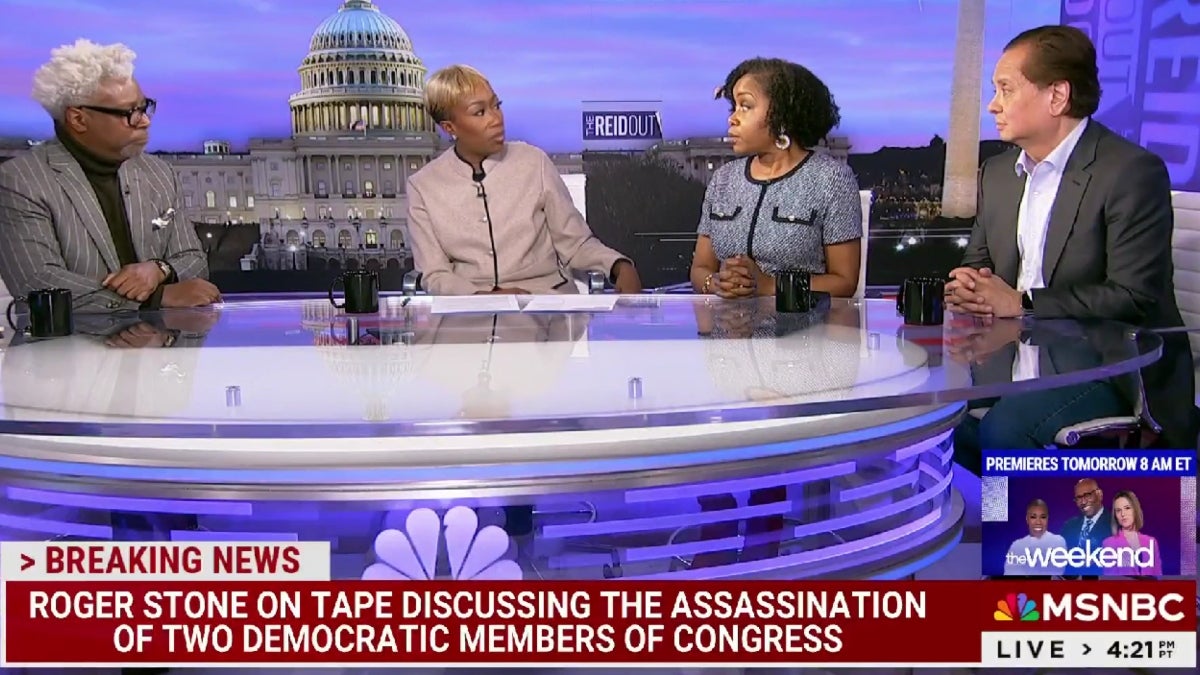 Joy Reid Calls Roger Stone Plan to Kill Dems 'Stunning and Disturbing ...