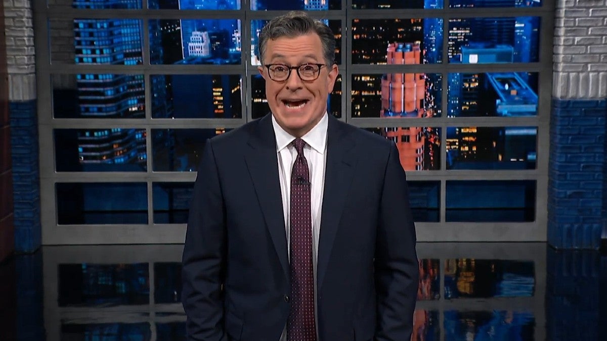 Stephen Colbert Mocks MAGA, Trump's Unified Reich Campaign
